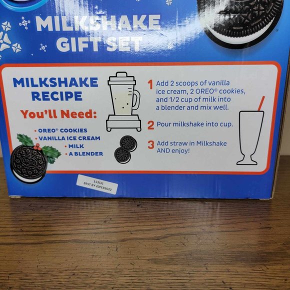 Oreo | Dining | Oreo Milkshake Gift Set Includes 2 Ceramic Cupsice ...